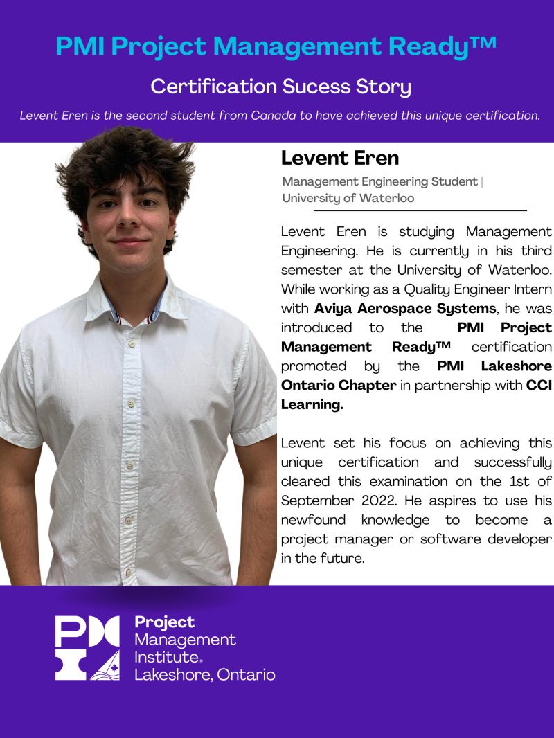 PMI Lakeshore Chapter - Project Management Ready Certification